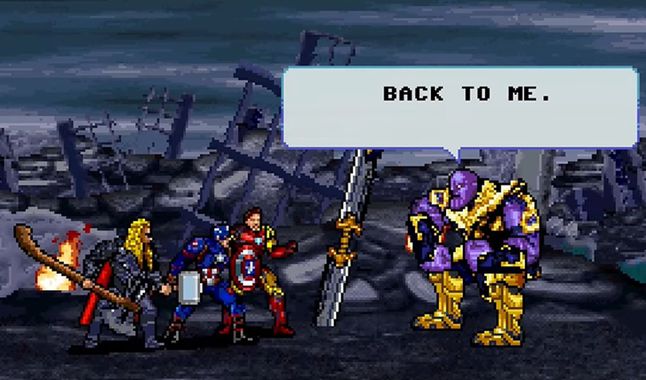 Batalla De Sprites De Los Vengadores