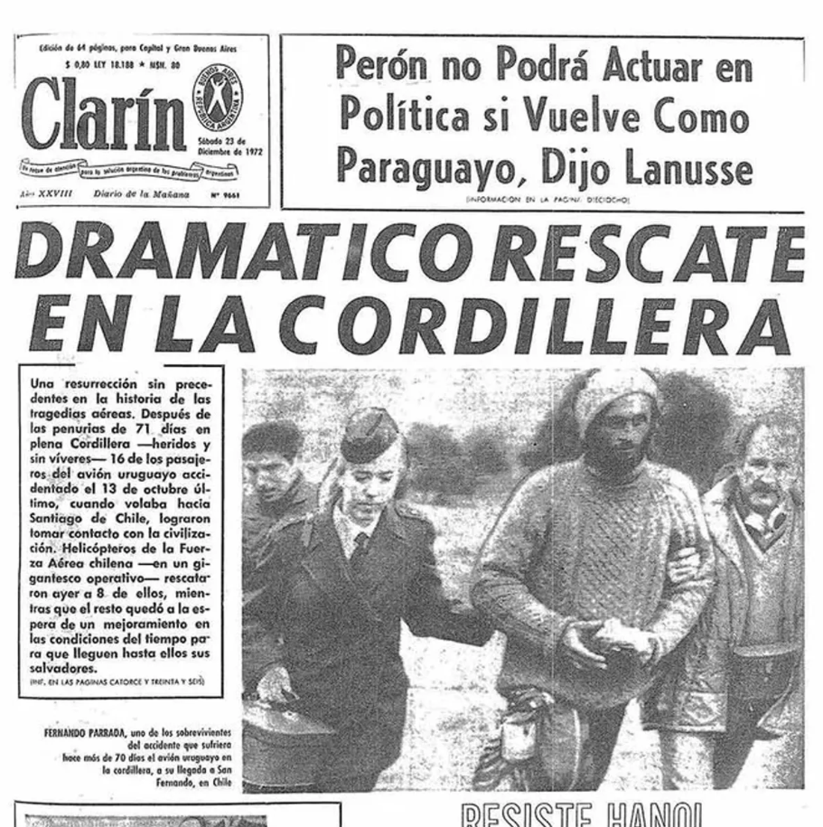 Milagro Hay Sobrevivientes ” ¿cómo Informó La Prensa En 1972 Sobre La