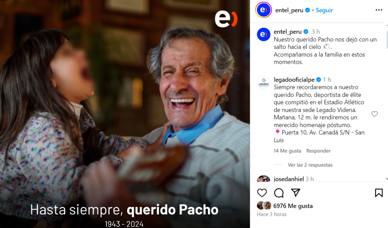 'Pacho', Entel commercial actor, died, and users mourn him: "It made ...
