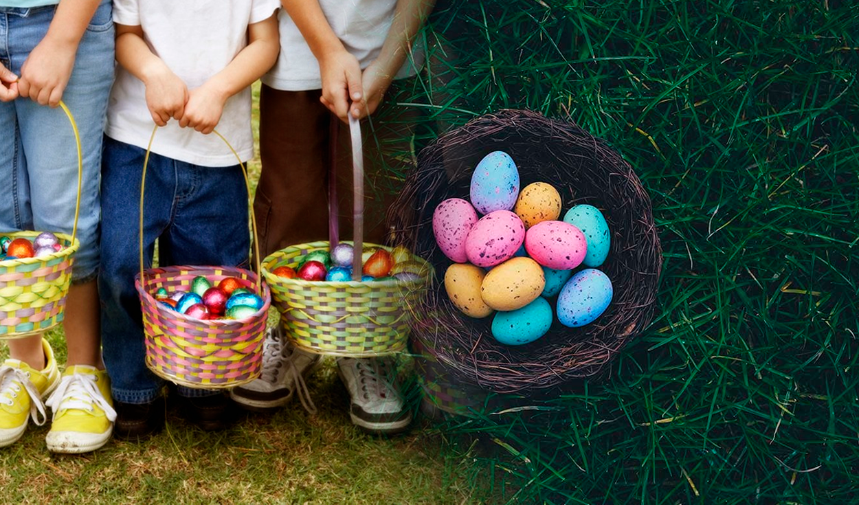 Búsqueda De Huevos De Pascua Y Cena