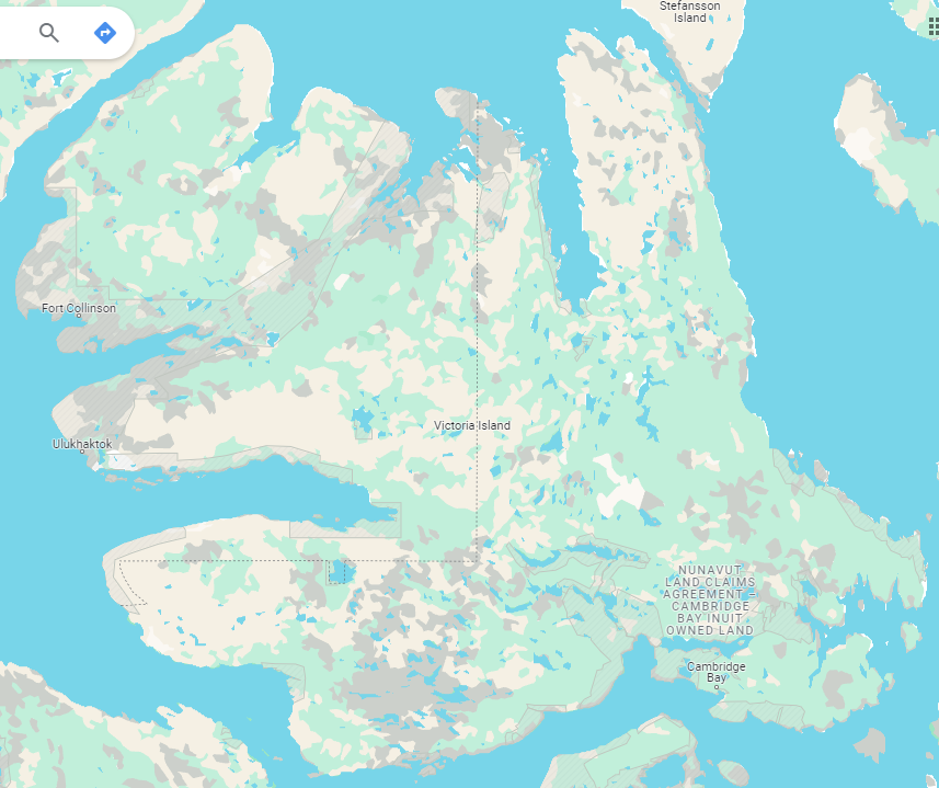 Isla Victoria En El Mapa Del Mundo